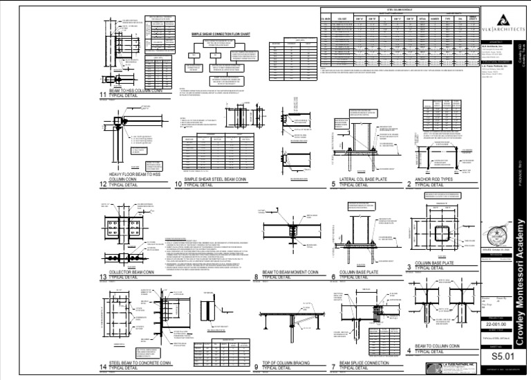 S5.01 - Typical Steel Detailsmm | PDF