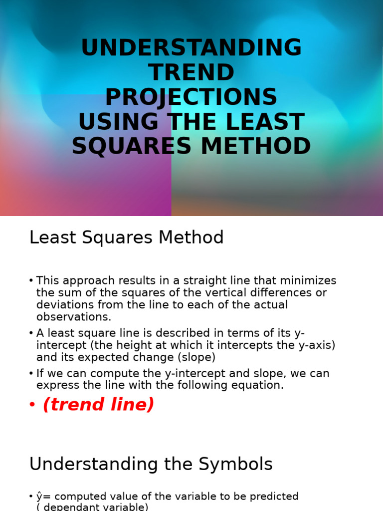 Understanding Trend Projections | PDF