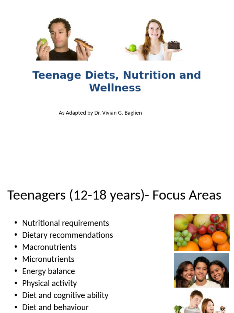 Teenage Diets Nutrition and Wellness | PDF