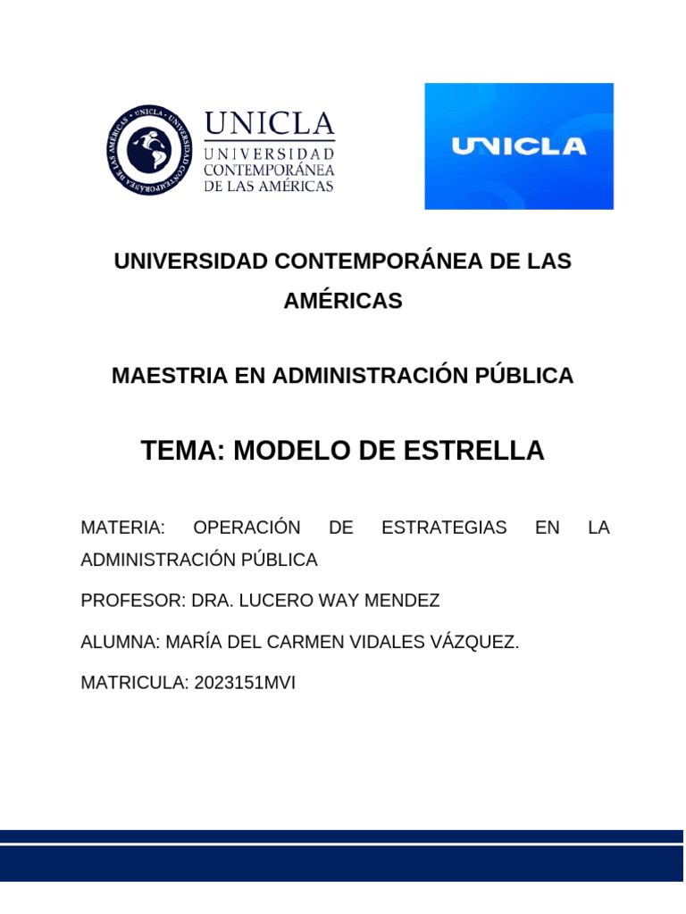 MODELO DE ESTRELLA 2 (1) | PDF