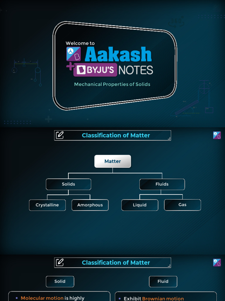 NEO JEE-NEET 11 P1 PHY H Mechanical Properties of Solids S3 53 | PDF