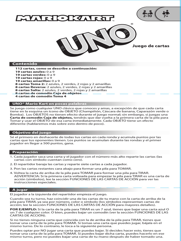 Uno Mario Kart | PDF
