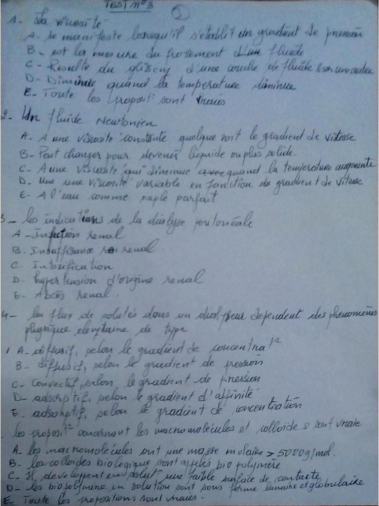 TD 3.biophysique | PDF