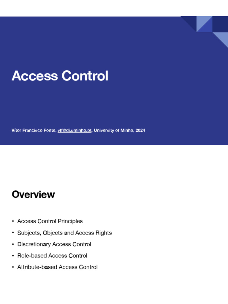 Access Control | PDF