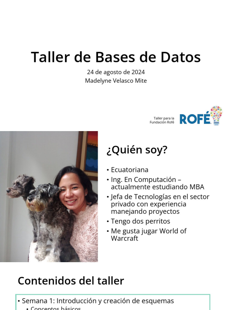 Bases de Datos - Clase 1 | PDF