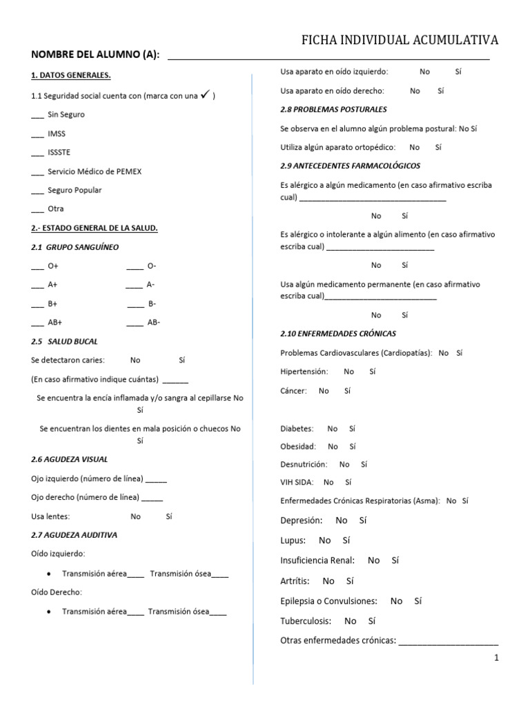 Formulario de FIA | PDF