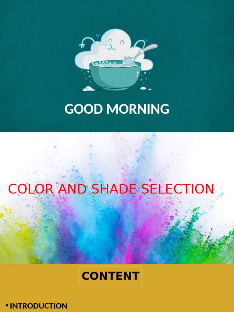 Color Shade Selection... | PDF