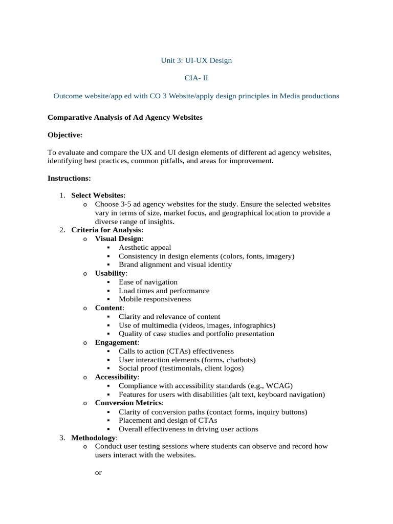 Cia - Ii - Ux Ui | PDF