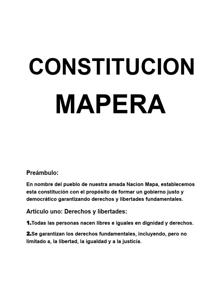 Constitucion Mapera | PDF