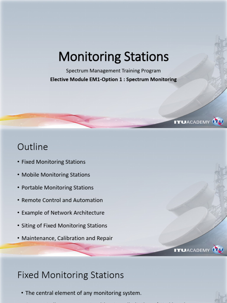 S1D2Types of Monitoring Stations | PDF
