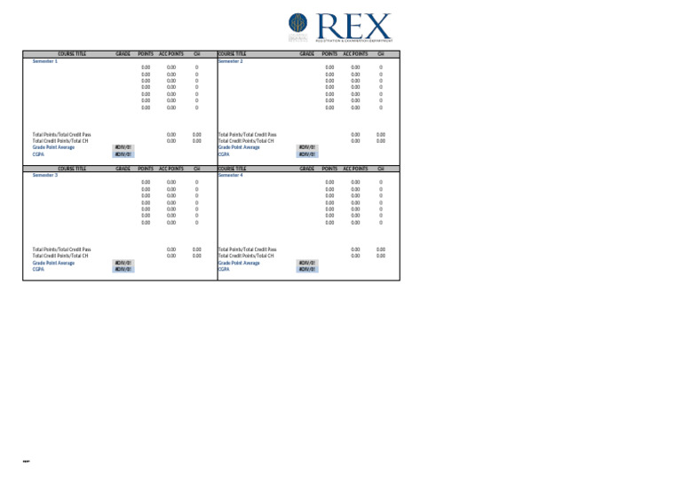 Template CGPA Calculation UTP | PDF | Student Assessment And Evaluation ...