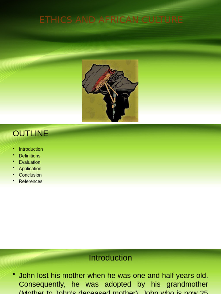 Ethics and African Culture | PDF | Morality | Social Science