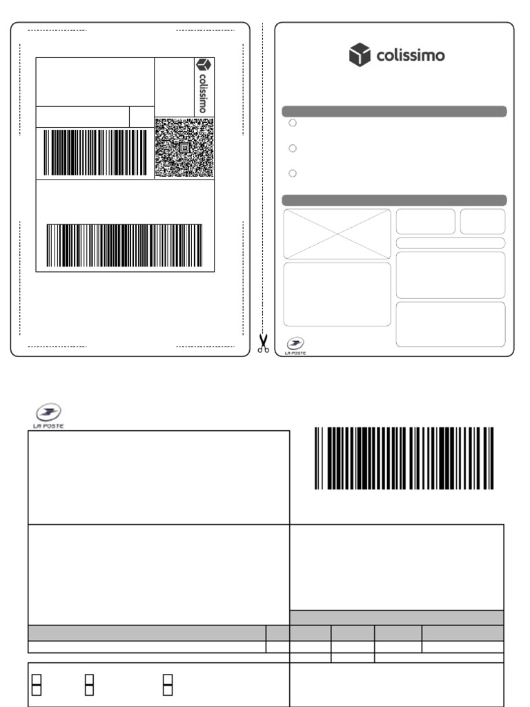 Etiquette - Colissimo - 2024 - 8 - 12 - Z0036567316 2 | PDF