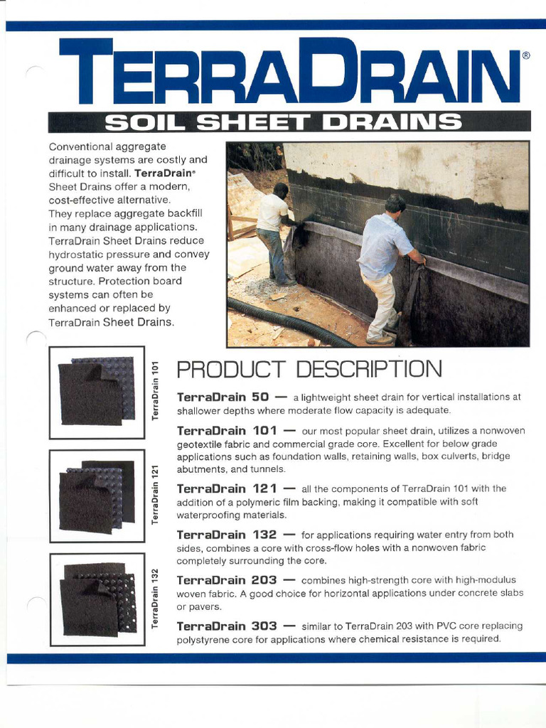 Terra Drainsheetdrain | PDF