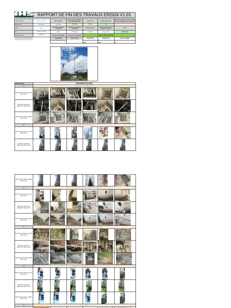 Rapport Fin de Travaux Er2024 v1.03 - Mbrimbo - Ihs - Lac - 087o | PDF