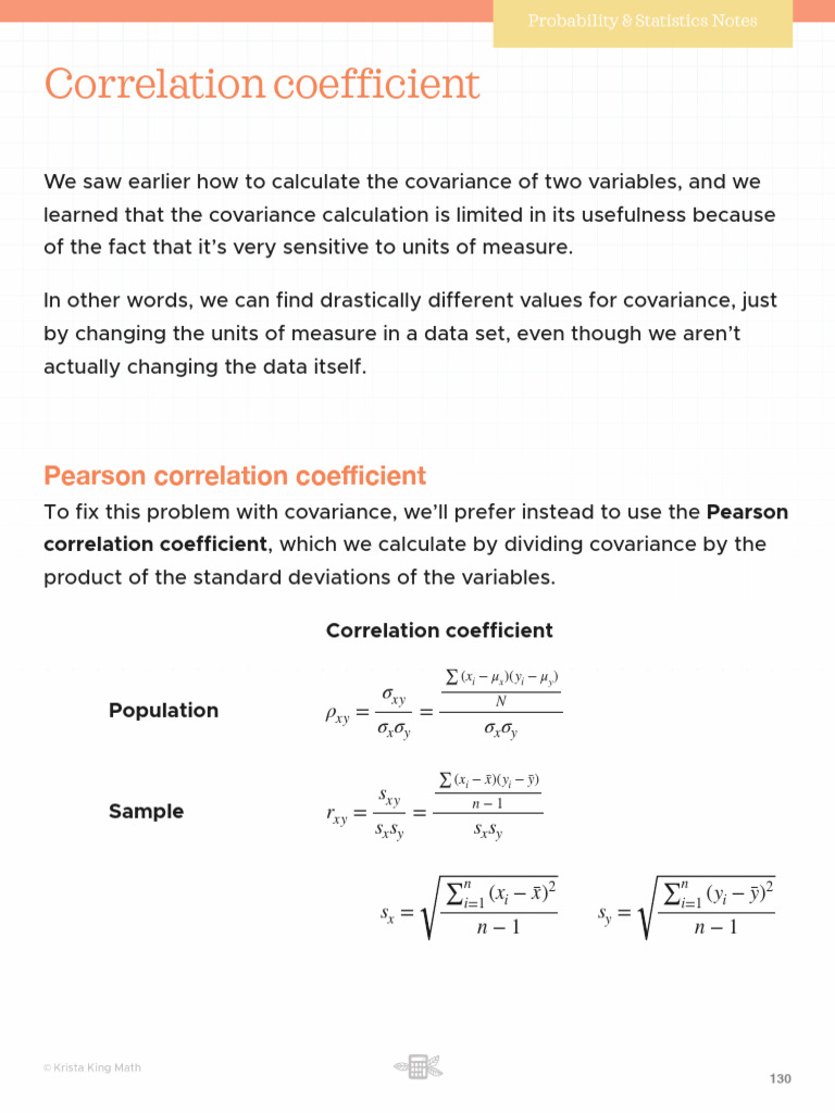 Correlation Coefficient | PDF