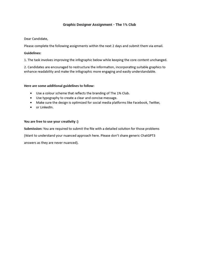Graphic Designer Assignment | PDF