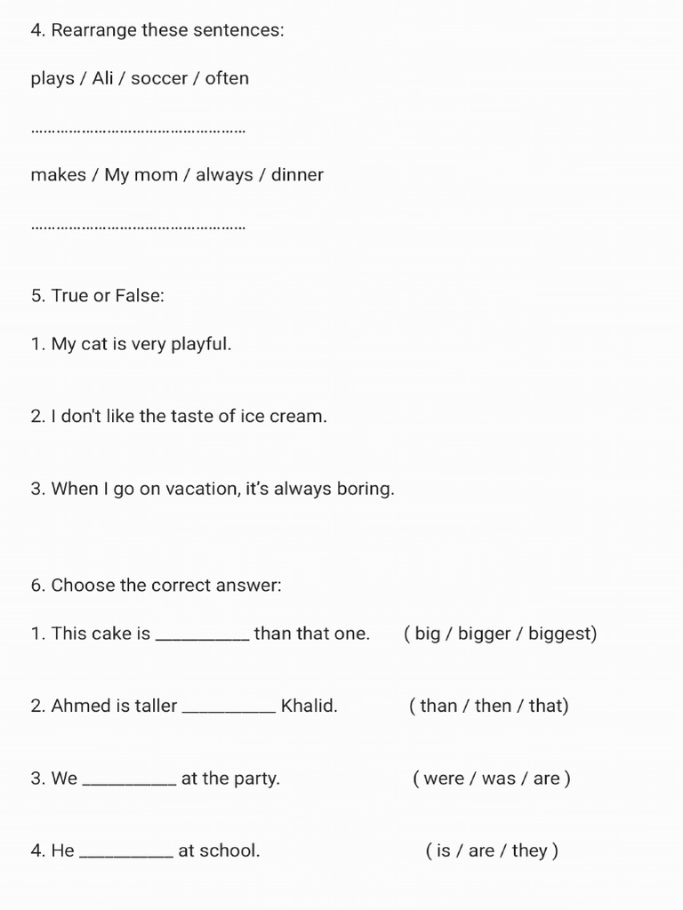 Worksheet grade 2 | PDF