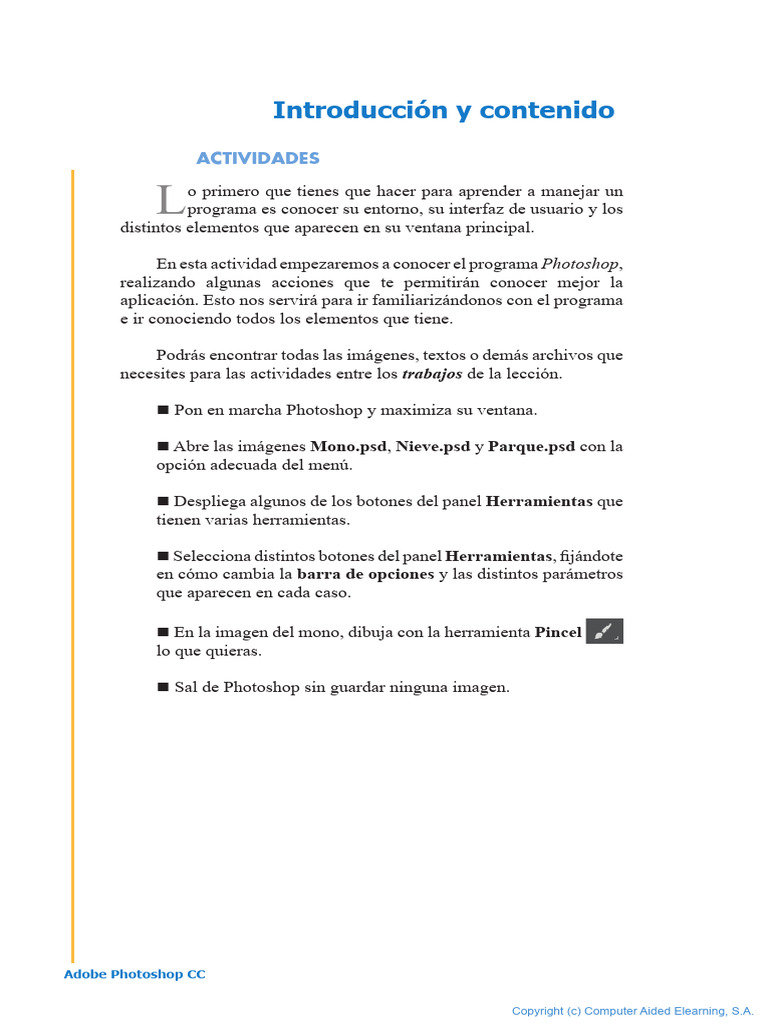 Introducción a Photoshop CC | PDF
