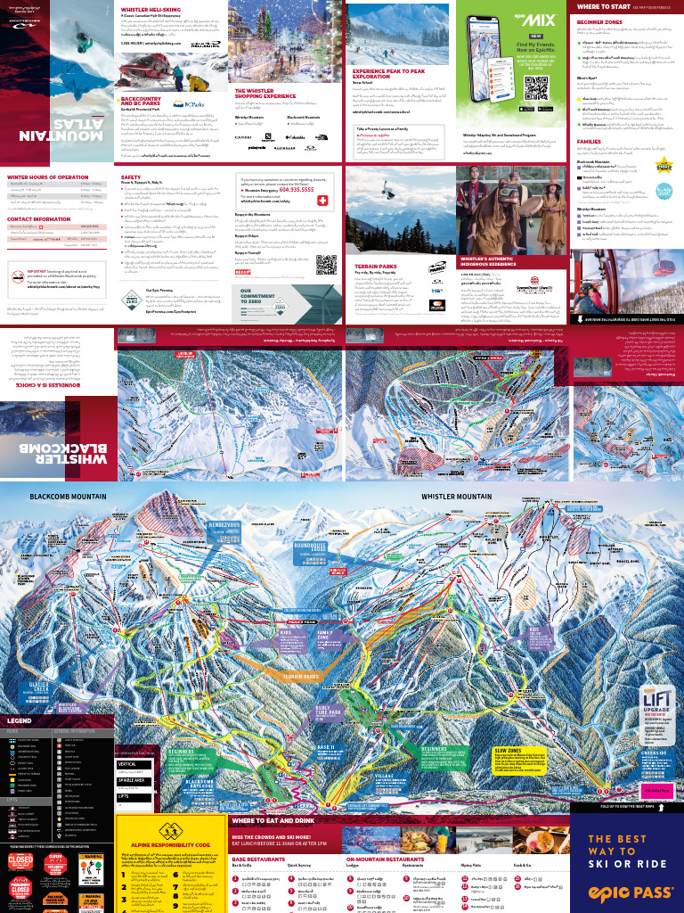 Whistler Blackcomb Trail Map 2022 23 | PDF