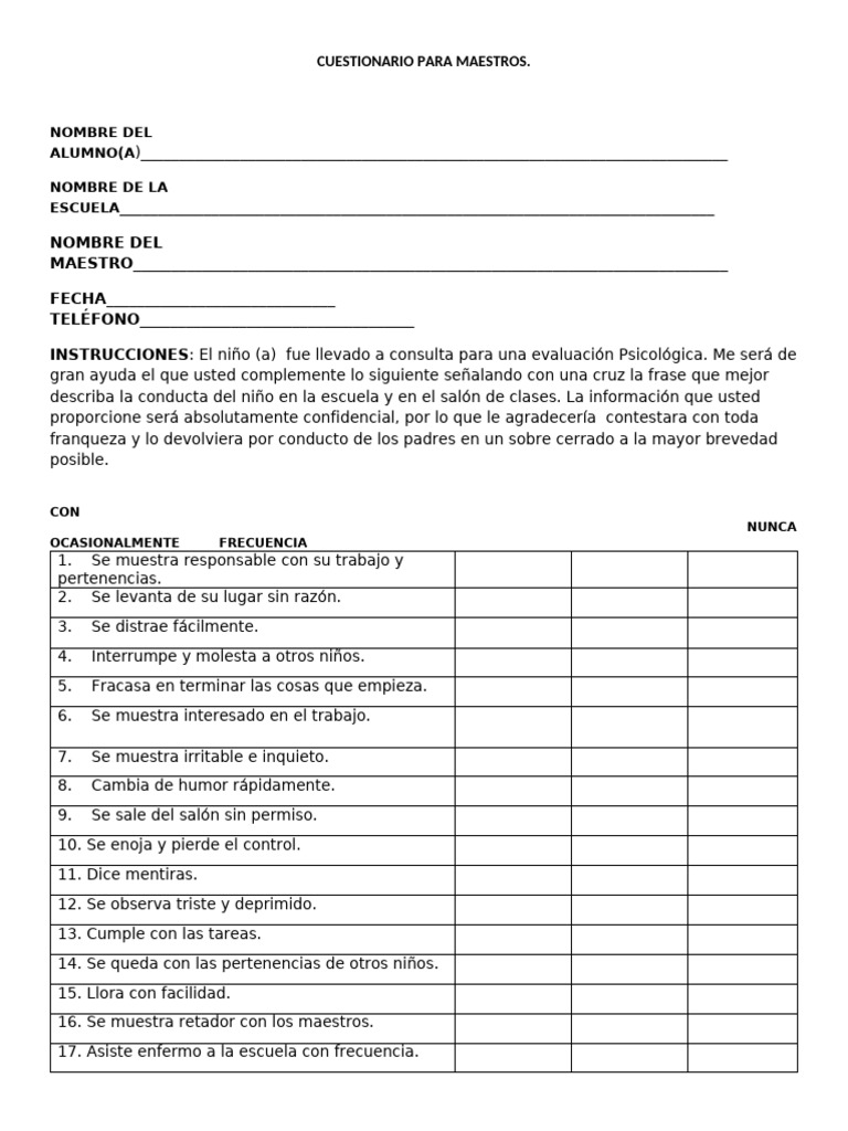 Cuest. Maestros | PDF