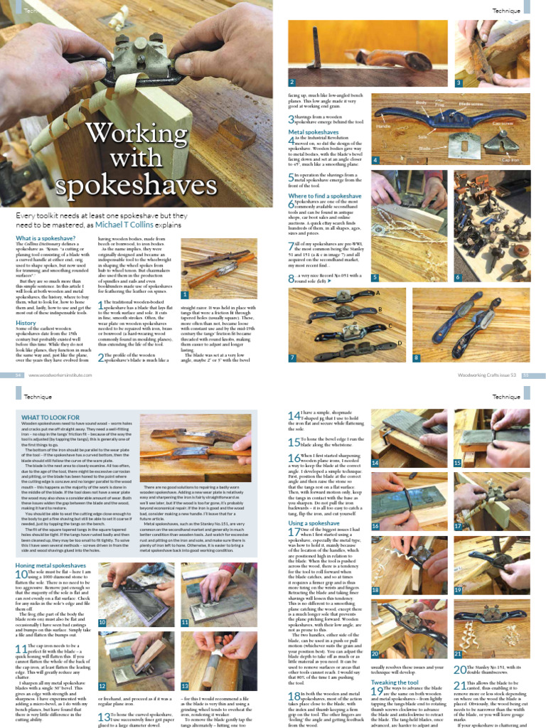 Using Spokeshaves | PDF