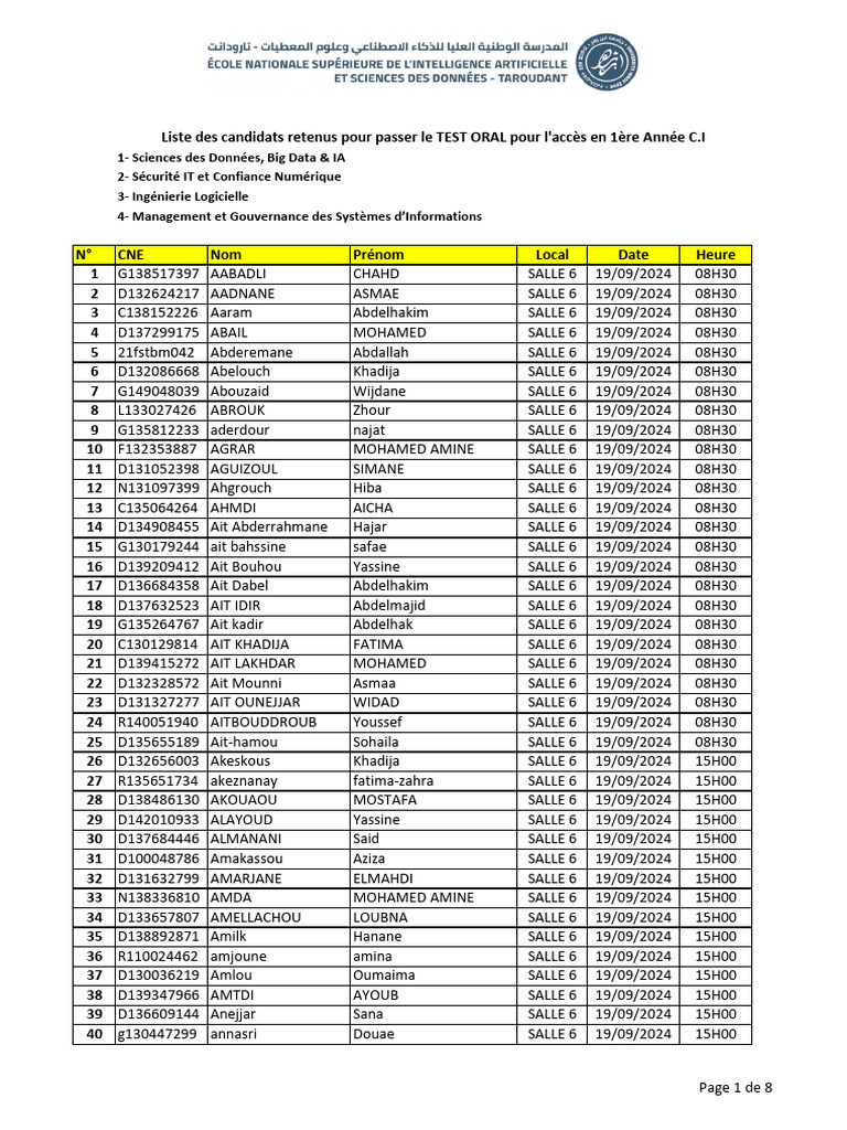 2 Preselection 24 25 Fin ConvORAL | PDF