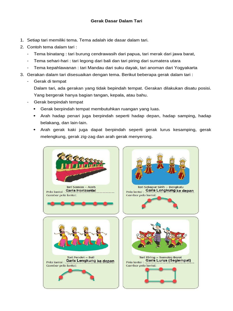 Gerak Dasar Dalam Tari | PDF