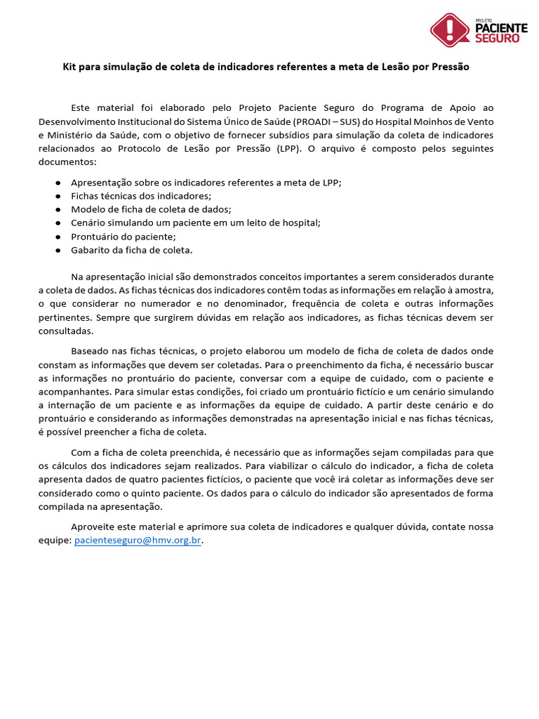 Material de Medidas Preventivas de LPP Paciente Seguro | PDF