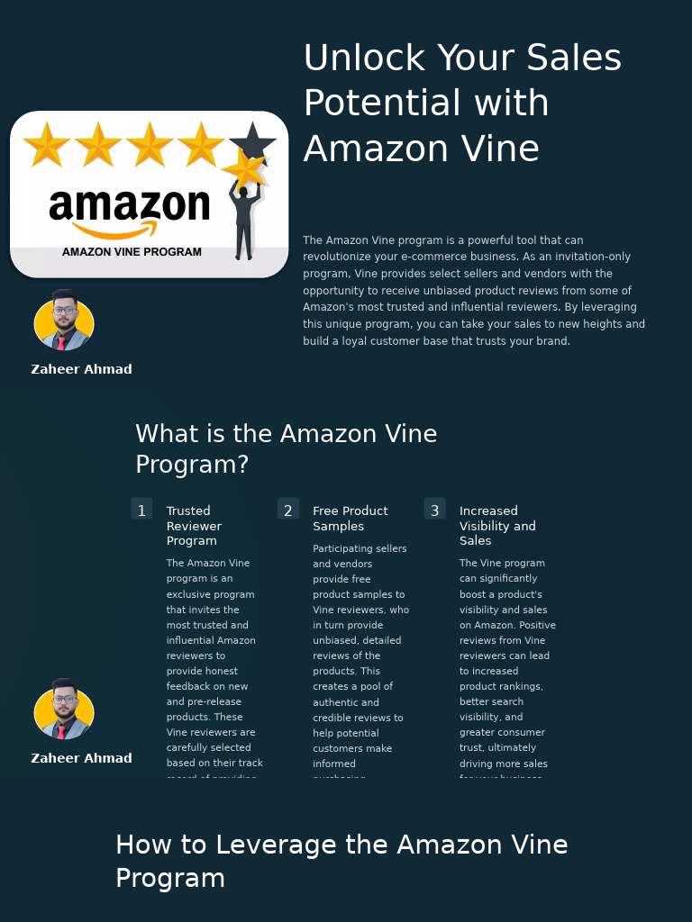 Unlock Your Sales Potential With Amazon Vine | PDF