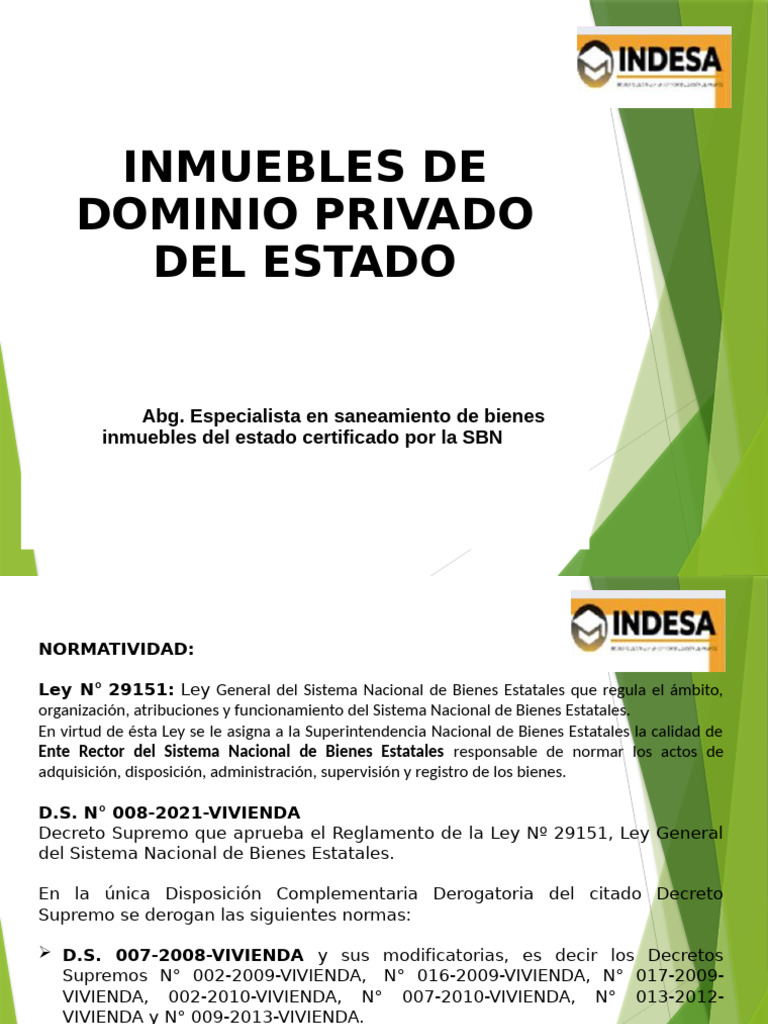 3 - Inmuebles de Dominio Privado Del Estado | PDF