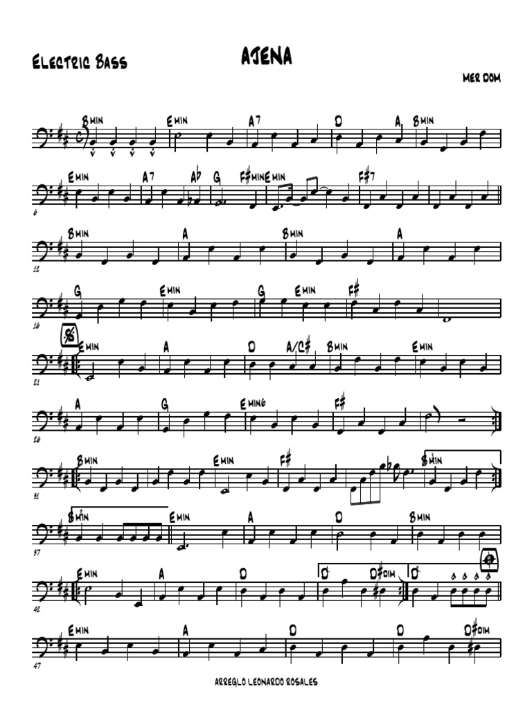 Finale 2007 - (AJENA - 004 Electric Bass | PDF