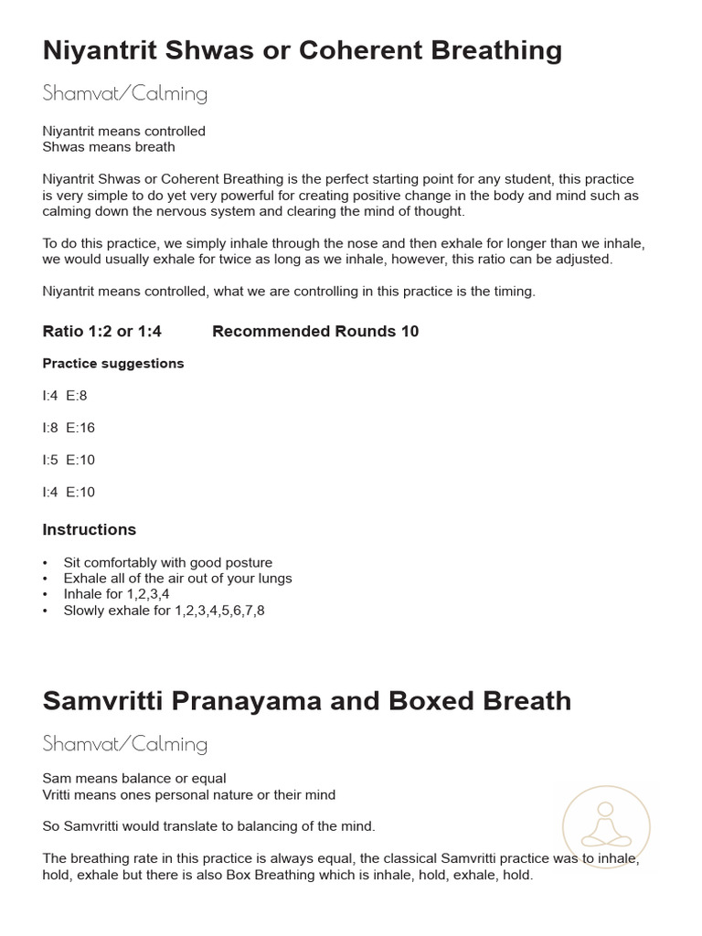 Practices Breathwork | PDF