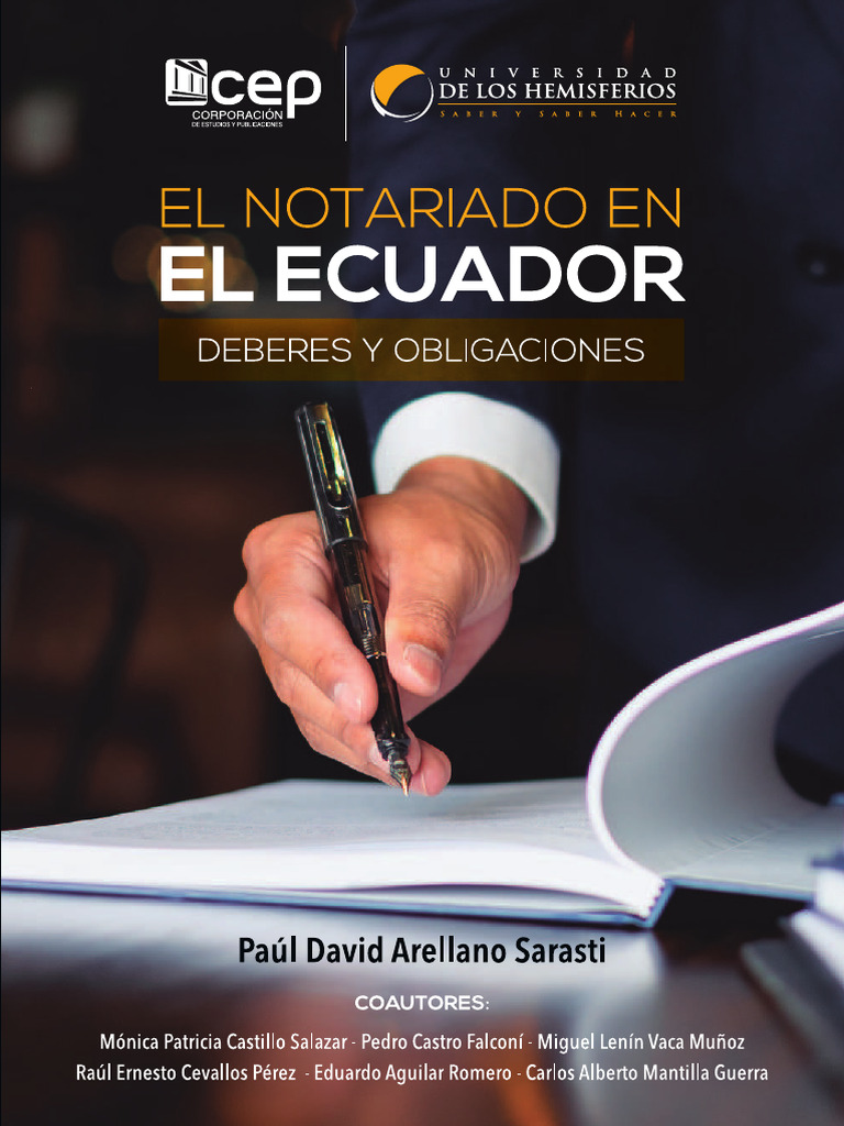 El Notariado en El Ecuador Deberes y Obl | PDF