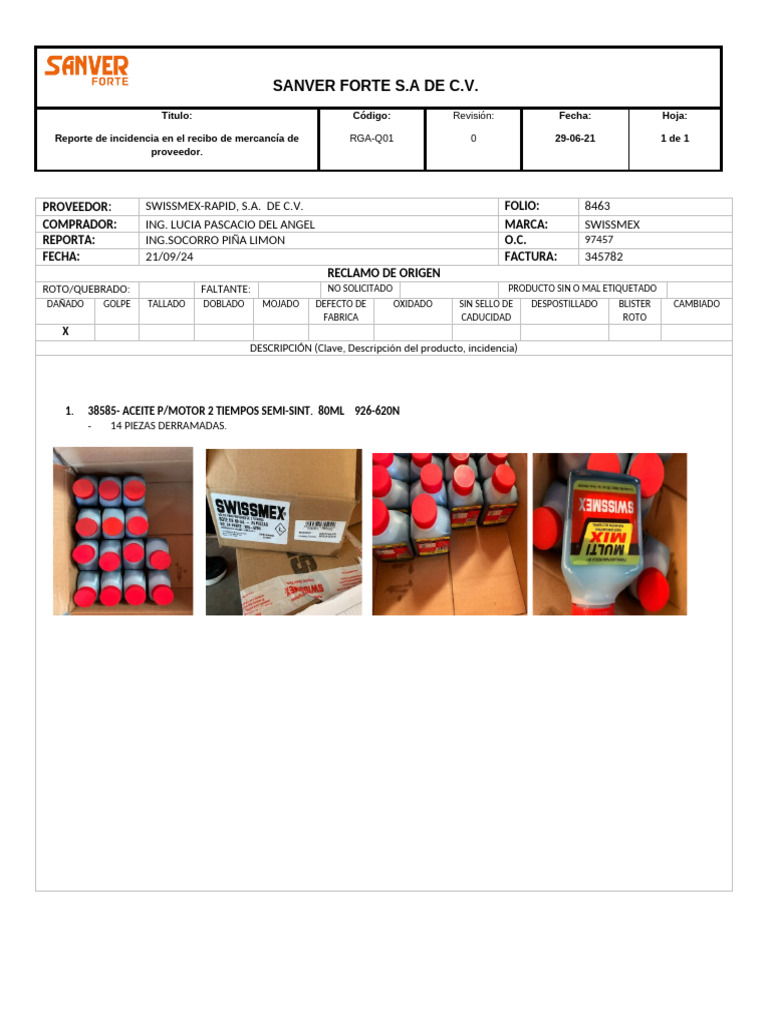 8463 - Swissmex-Rapid, S.A. de C.V. | PDF