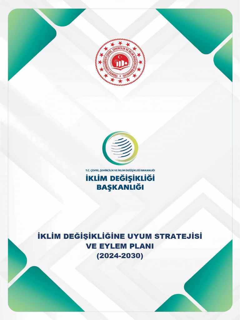 İklim Değişikliğine Uyum Stratejisi Ve Eylem Plan - 2024-2030 | PDF