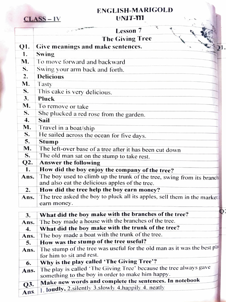 Class 4 Lesson 7 | PDF