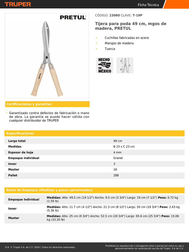 TIJERA PODAR Ficha-Print - PHP | PDF