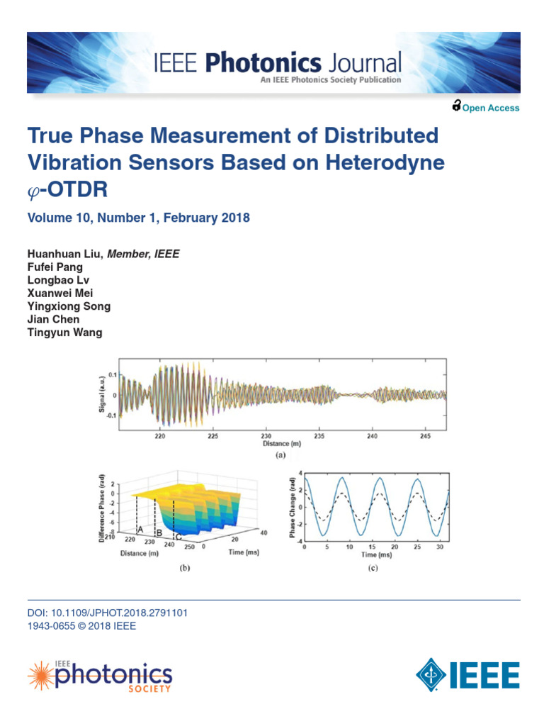 True Phase Measurement of Distributed Vibration Sensors Based On Heterodyne Varphi - OTDR | PDF