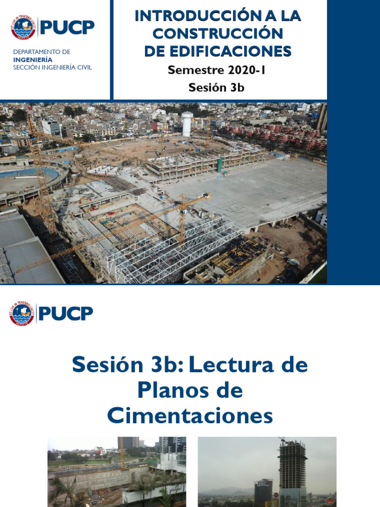 Sesión 3b - Lectura de planos de cimentaciones | PDF