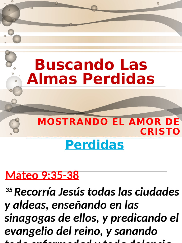 Buscando Las Almas Perdidas | PDF | Jesús | Filosofía