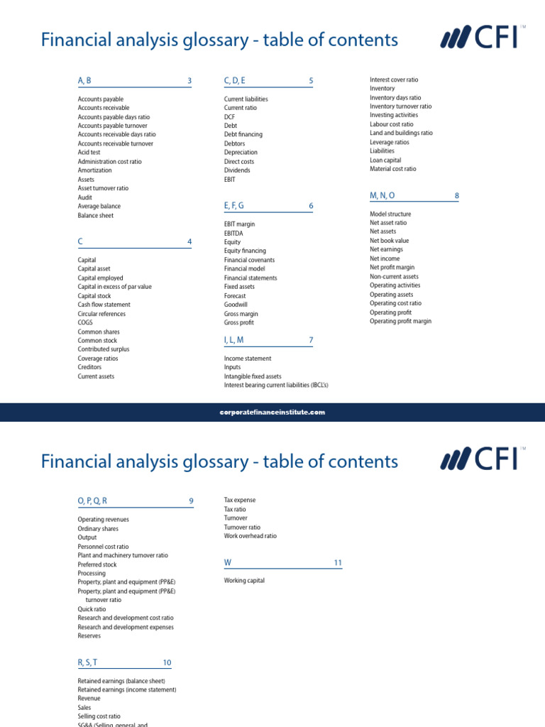 Financial Terms 1 | PDF