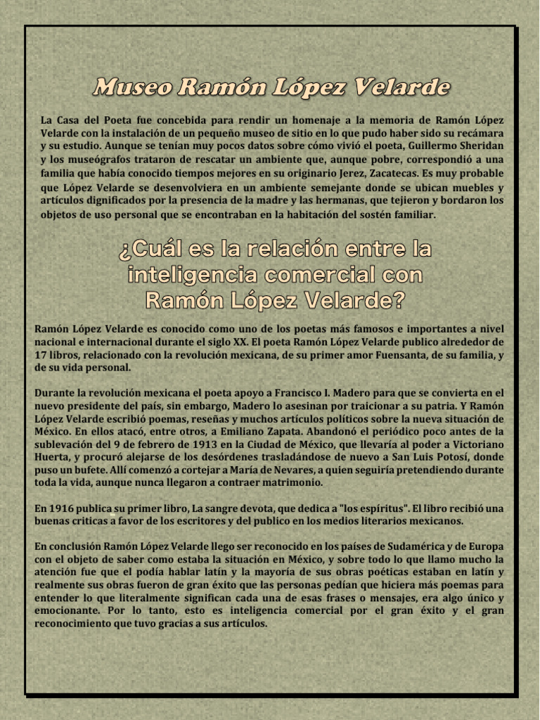 Museo Ramón López Velarde | PDF