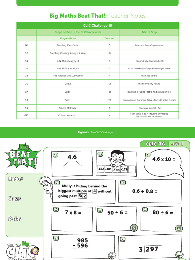 Clic Challenge 16 Questions and Answers | PDF