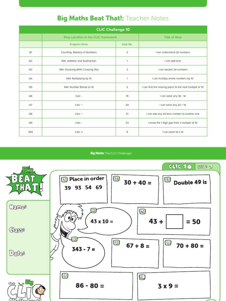 Clic Challenge 10 Questions and Answers | PDF