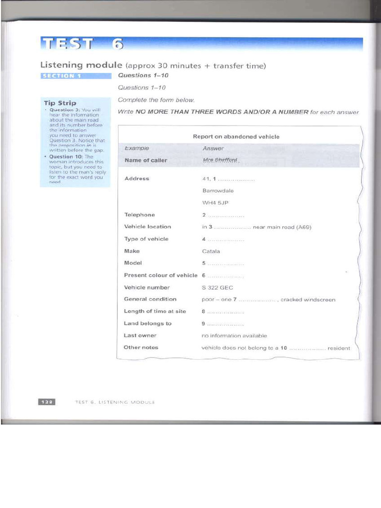 IELTS Practice Test Plus-2 L T-6 | PDF