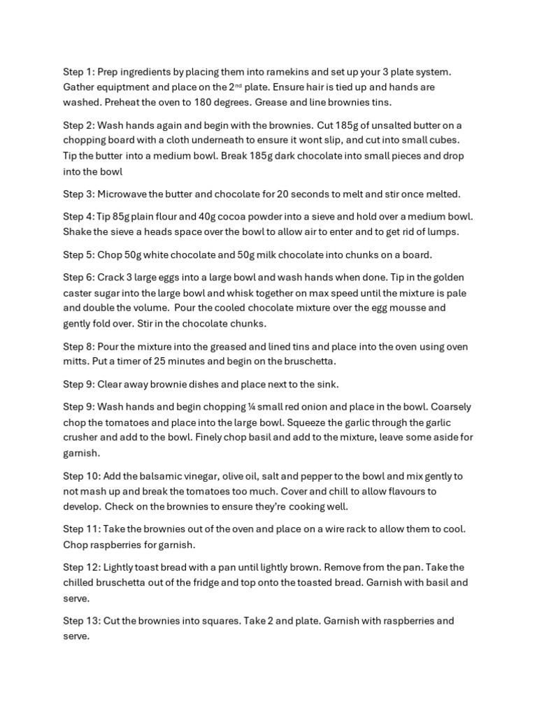 Step 1 Prep Ingredients by Placing Them Into Ramekins and Se | PDF