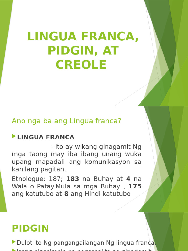 Lingua Franca | PDF