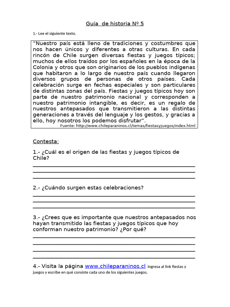 Guía de Historia #5 | PDF