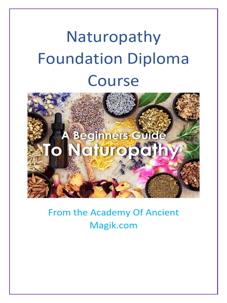 5 Naturopathy Foundation Diploma Manual Copyright Protected | PDF